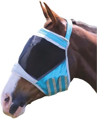 Shires Fine Mesh Earless Fly Mask - Teal: Pony : Amazon.co.uk: Pet Supplies