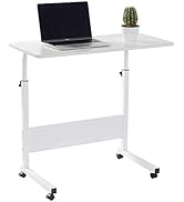 Warmiehomy Movable Computer Desk Table Height Adjustable Office Desk ...