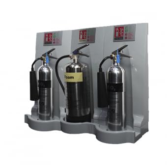Grey Modular Fire Extinguisher Stand - Flat Pack (Triple) : Amazon.co ...