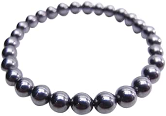 Amazon | [AMERI] テラヘルツ鉱石ブレスレット 《6mm 17cm》 【テラヘルツ | ブレスレット 通販