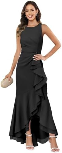 Skbue Chiffon Mother of The Bride Dresses for Women Tea Length Mermaid ...