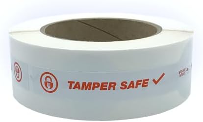 Amazon.com : Tamper Evident Drink, Food Safety Seals, White Labels ...