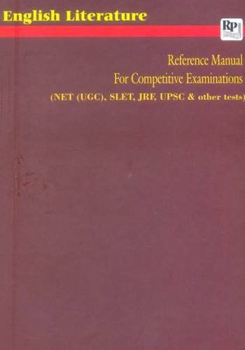 Buy English Literature: A Reference Manual for UGC & Other Competitive ...