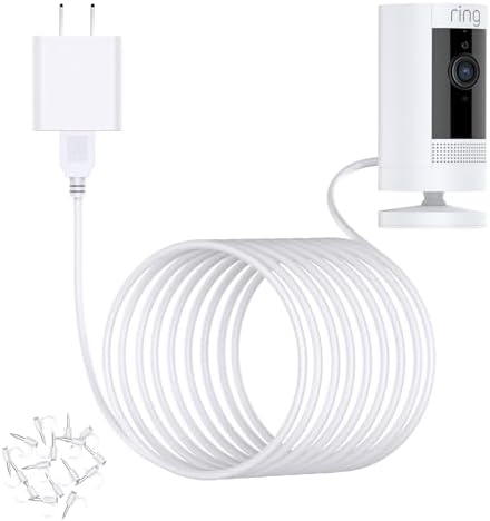 Amazon.com: for Ring Stick Up Camera Cable Charger, with DC Power ...