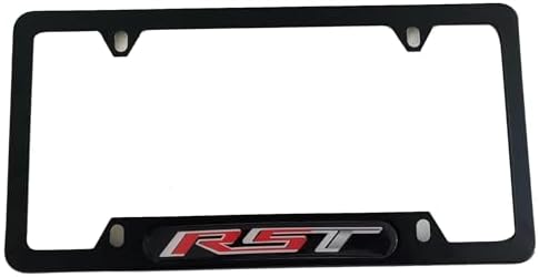 Amazon.com: RST License Plate Frame Cover Holder, Black for Silverado ...