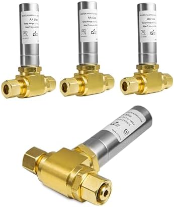 4-Pack EFIELD MH-231-2-FM Tee Stainless Steel Water Hammer Arrestor,3/8 ...