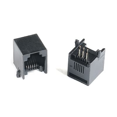 Amazon.com: NDQKHANH 10Pcs 6P6C RJ11 RJ12 PCB Mount Telephone Modular ...