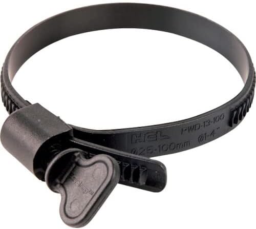 Amazon | HCL Fasteners社 HCL 樹脂製ホースバンド Ezyclamp 手締めタイプ 締付径25.0～50.0mm ...