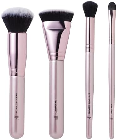 Amazon.com: e.l.f. Ultimate Makeup Brush Set & Travel Roll, 17-Piece ...