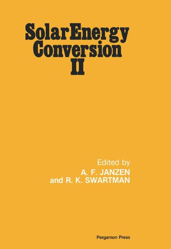 Amazon.com: Solar Energy Conversion II: Selected Lectures from the 1980 ...