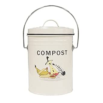 Amazon.com: SOTECH Round Compost Bin Garbage Can for Kitchen Counter ...