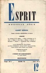Amazon.com: Revue Esprit n°12 : Albert Béguin: unknown author: Books