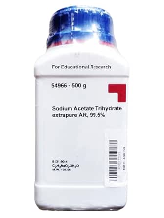 SRL Sodium Acetate Trihydrate extrapure AR Grade, 99.5%, 500Gm, CAS NO ...
