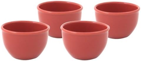 Amazon.com: Chantal Set of 4 Ceramic 1 Cup Prep Bowl, Glossy Cinnabar ...