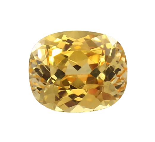 GemsTech Amazing Pukhraj Stone Original Certified 5.5 Ratti Yellow ...