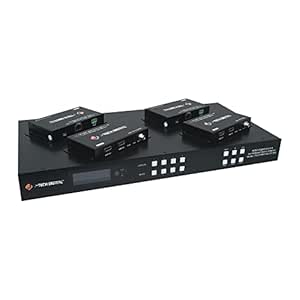 Unbranded J-Tech Digital ProAV HDBaseT HDMI 2. 0 HDCP 2. 2 4K 4X4 HDMI Matrix Extender Switcher ...