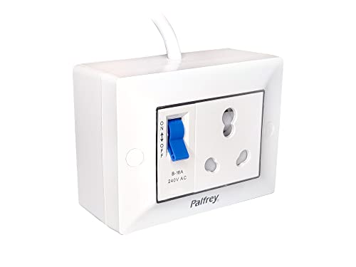 Palfrey Extension Board - Single 16A Socket with Safety Shutter & 16A ...