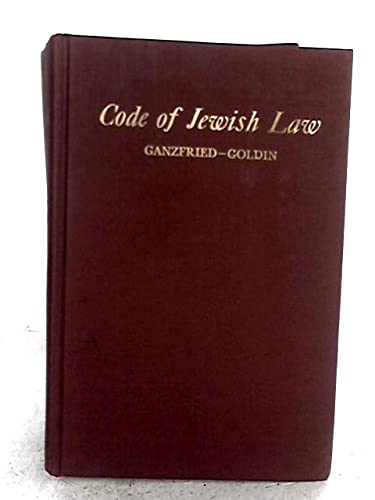 Code Of Jewish Law: A Compilation Of Jewish Laws And Customs, 4 Vols ...