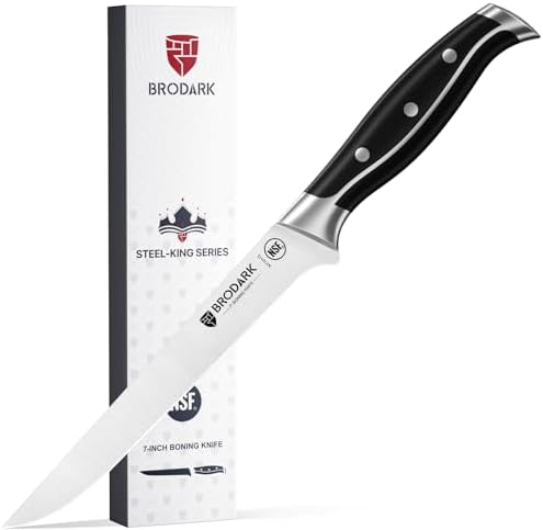 Amazon.com: BRODARK 7" Boning Knife - Deboning for Meat Cutting With ...