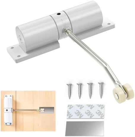 Automatic Door Closer Adjustable Tension Quiet and Safe Door Closer ...