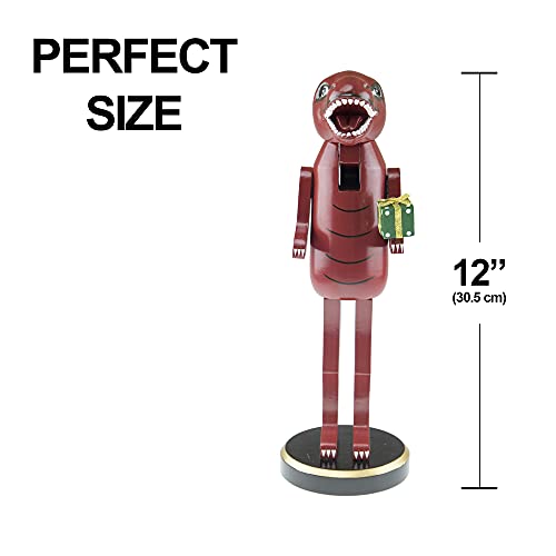 Snapklik.com : Clever Creations Red Dinosaur 12 Inch Traditional Wooden ...