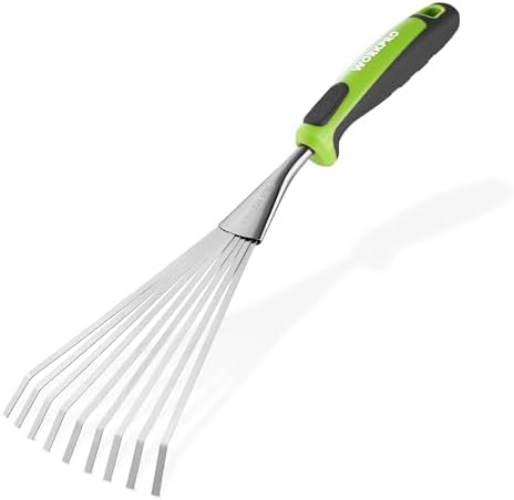Amazon.com : 15" Gardeners Claw Rake | Military Grade Steel 6 Tines and ...
