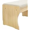 Amazon.com - MUSEHOMEINC Modern Design Backless Solid Wood Breakfast ...