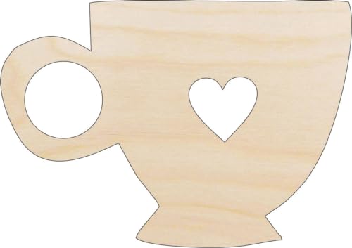 Amazon.com: Drink Teacup - Laser Cut Out Unfinished Wood Craft Shape ...