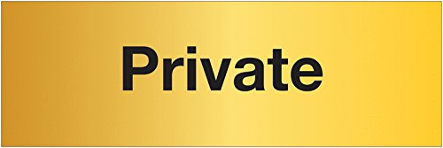 Señales y etiquetas amzedssl1b cartel de "privado para puerta, latón ...