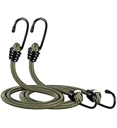 CanKing Carabiner Bungee Cords with Hooks Camo Green 120 inch/10 ft 2 ...