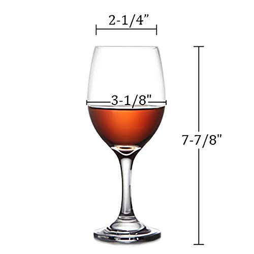 Kingrol 11.5 Ounce Wine Glasses Set of 6, Classic Stemware Set for ...