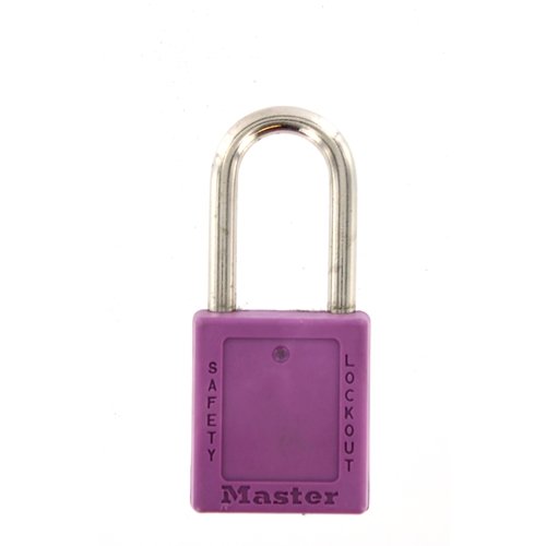MasterLock 410PURPLE No. 410 Thermoplastic Safety Lockout Padlock ...