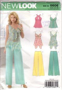 New Look Sewing Pattern 6606, Misses Summer Tops and Trousers (Pants ...
