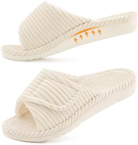 Amazon.com | Litfun Orthopedic Slippers for Women Arch Support Indoor ...