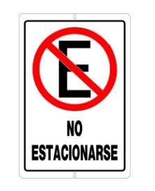 No Parking Signs Spanish