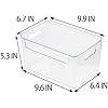 Amazon.com: ZEXALOR Clear Plastic Storage Bin with Lid, Stackable ...