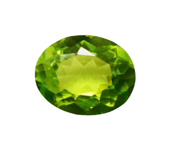 7.25 Carat Precious Peridot Gemstone Original Certified By Lab Unheated ...