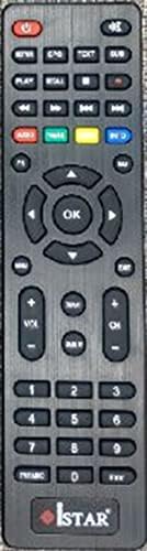 Amazon.com: General Replacement Remote Control Fit for Istar TV A9700 Plus A9000 Plus 6500 1600 ...