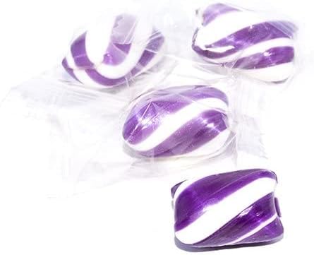 Amazon.com : Purple Cylinder Shaped Mint Candy Twists - 5 Pounds For ...