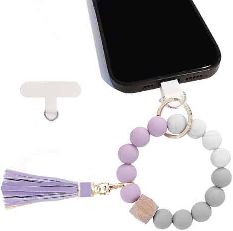 Amazon.com: MORWLAT Boho Silicone Phone Wrist Strap, Cell Phone Lanyard ...