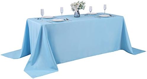 Amazon.com: BalsaCircle 90x132 inch Royal Blue Satin Rectangle ...