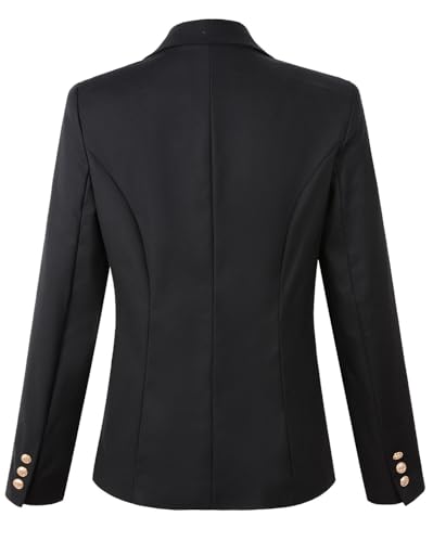 Womens Double Breasted Military Style Blazer Ladies Coat Jacket (US4 ...