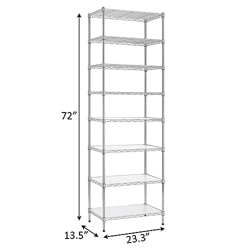 Snapklik.com : Finnhomy 8-Tier Wire Shelving Unit Adjustable Steel Wire ...