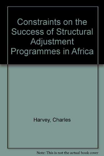 Amazon.com: Constraints on the Success of Structural Adjustment ...