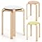 Amazon.com: COSTWAY Stackable Bentwood Stools Set of 4, 18-Inch Height ...
