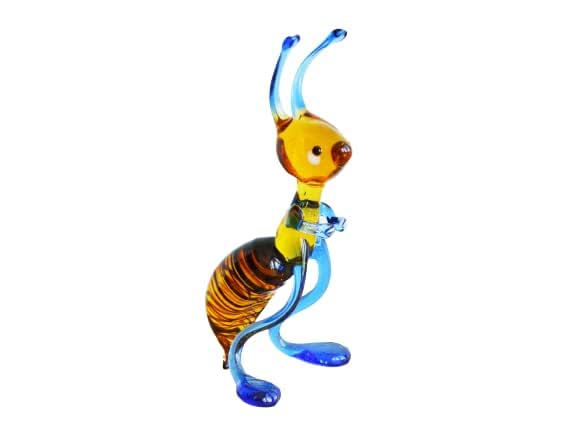 Amazon.com: Blue Glass Ant Figure Animal Collectible Figurine Blown Ant ...
