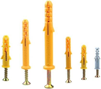 140 Pcs Screws And Wall Plugs Set,Anchor Bolts For Masonry、Brick ...