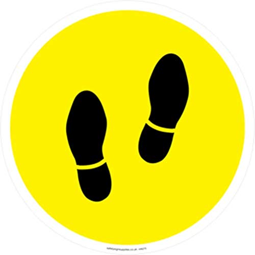 Walking Feet Symbol Only – Yellow Background – BigaMart