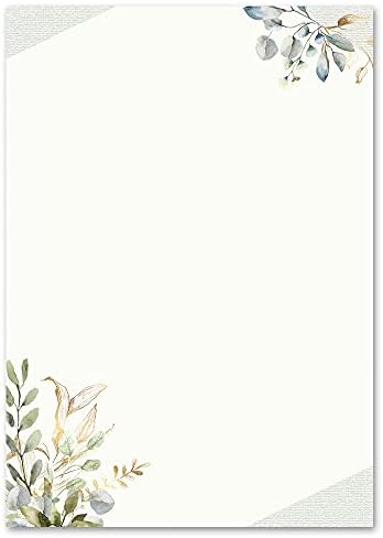 Paper-Media 100 Sheets of Green Flowers Design Paper A5 : Amazon.fr ...