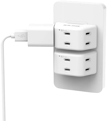 Amazon.co.jp: Mscien Outlet Tap, Power Tap, 3 AC Outlets, Octopus ...